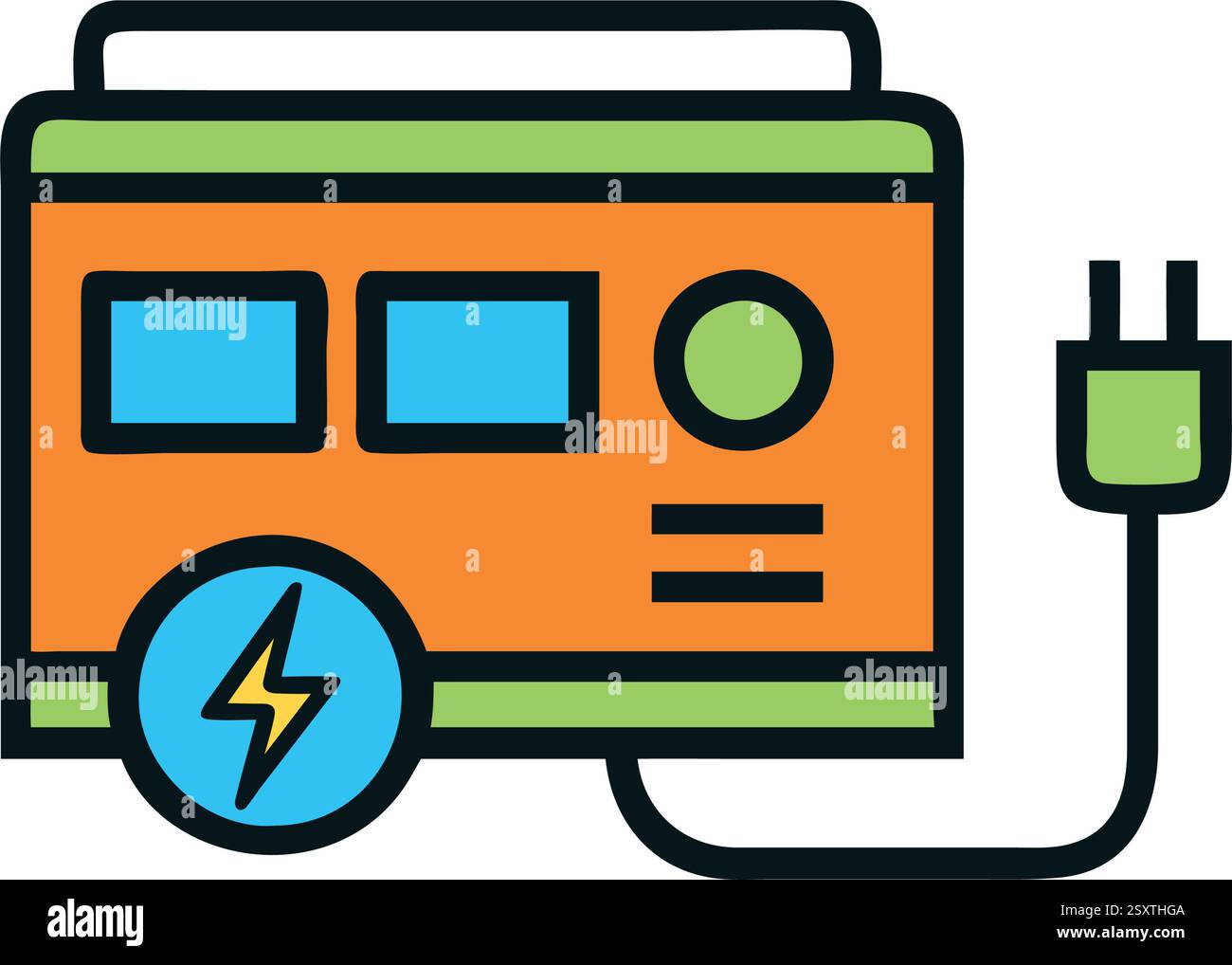 Solar Energy Storage System Icon Stock Vector Image & Art - Alamy