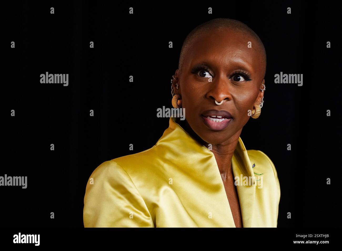 Cynthia Erivo arrives at the Oscars Nominees Dinner on Tuesday, Feb. 25 ...