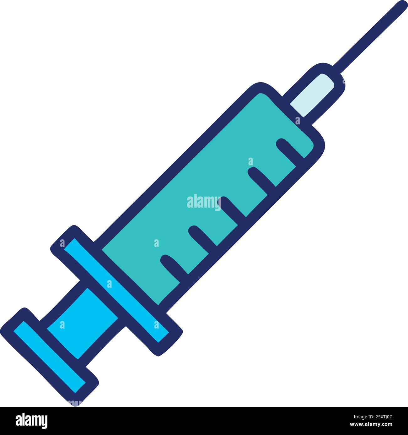 Pharmaceutical Industry Medical Syringe Icon Stock Vector Image & Art ...