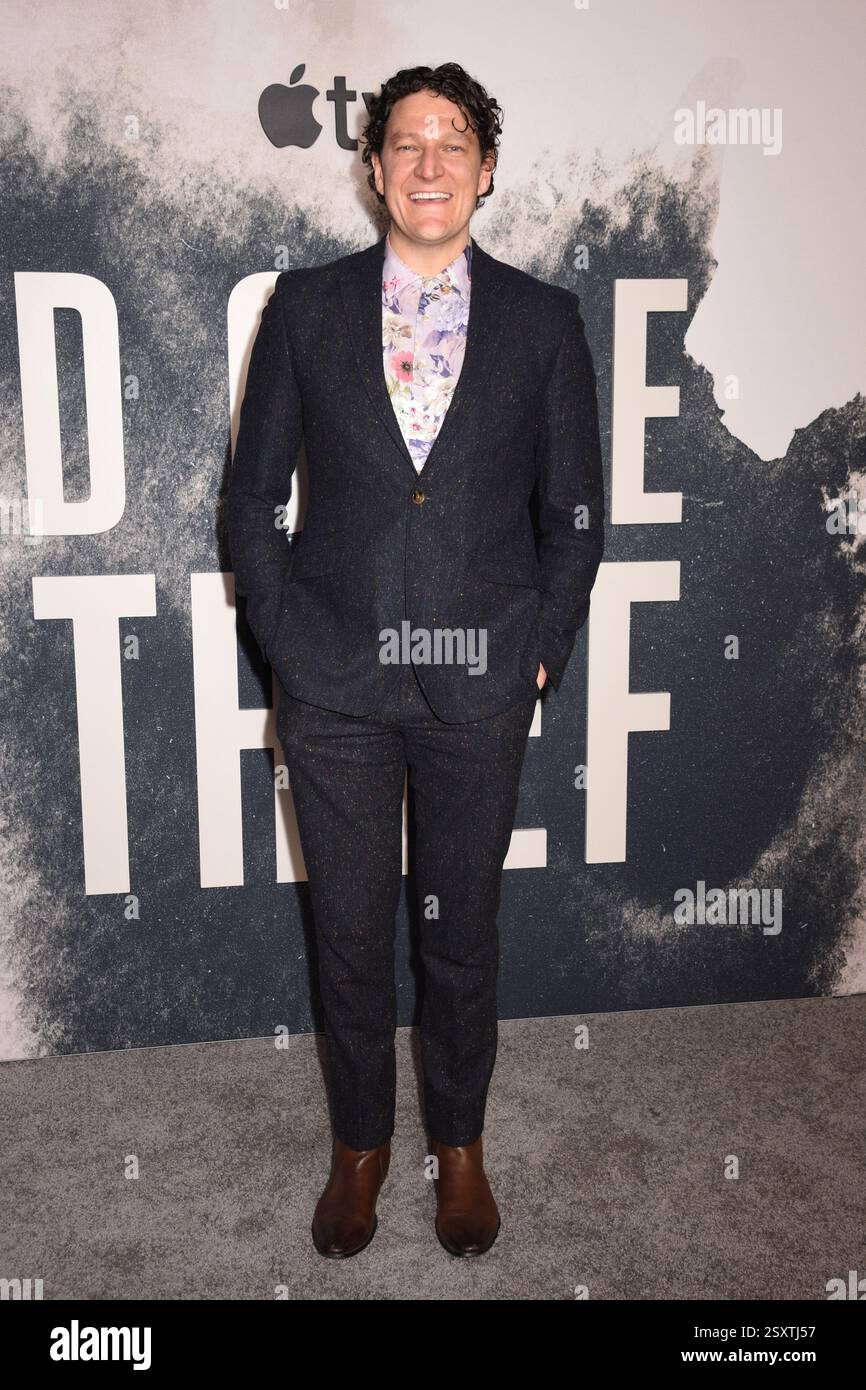 New York, NY, USA. 25th Feb, 2025. Gabriel Ebert at the Apple TV global premiere of Dope Thief ...
