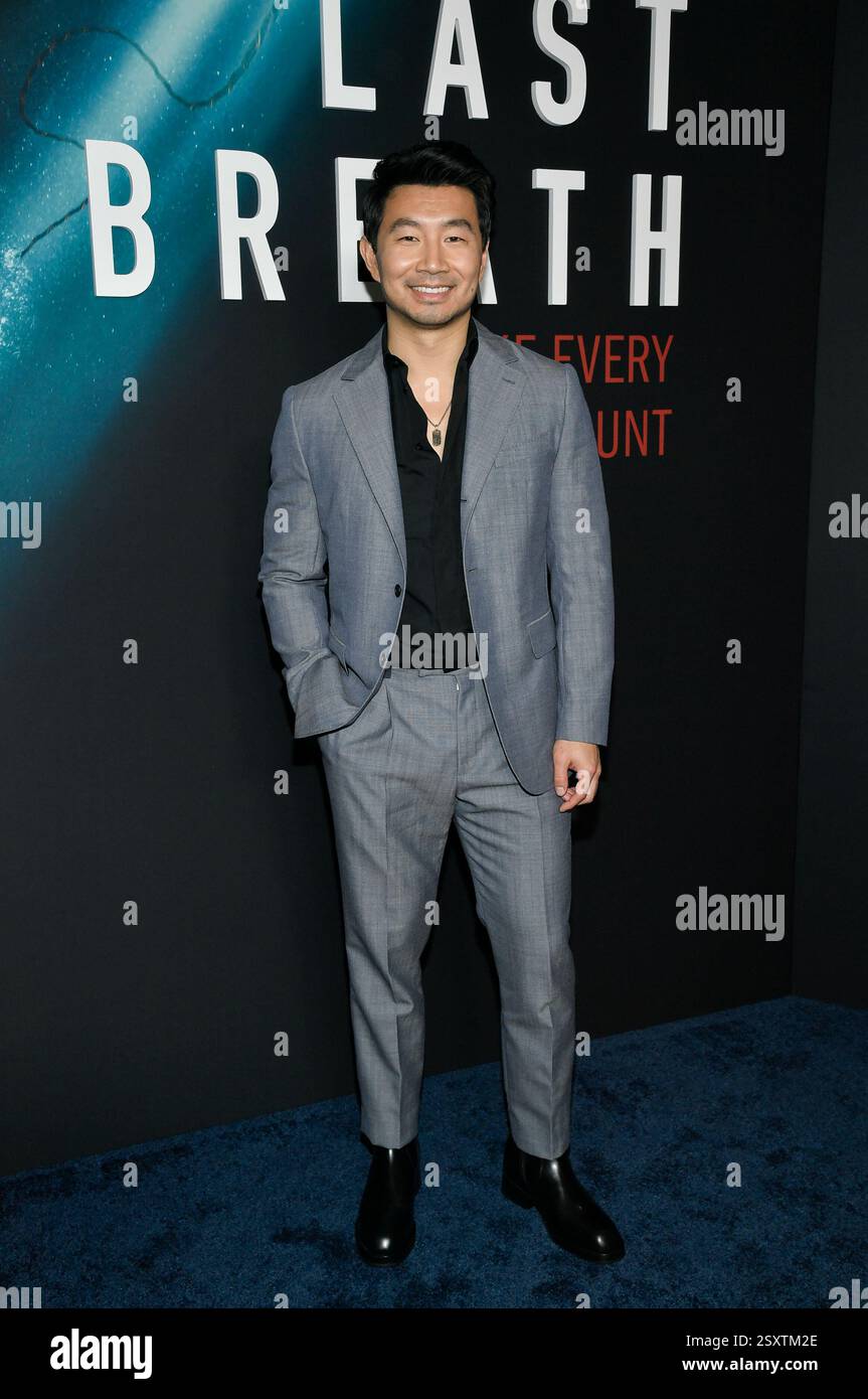 Simu Liu attends the premiere of Focus Features' "Last Breath" at AMC ...