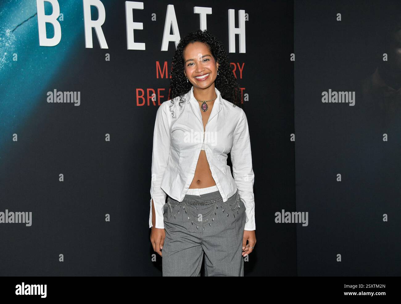 Morgana Van Peebles attends the premiere of Focus Features' "Last ...