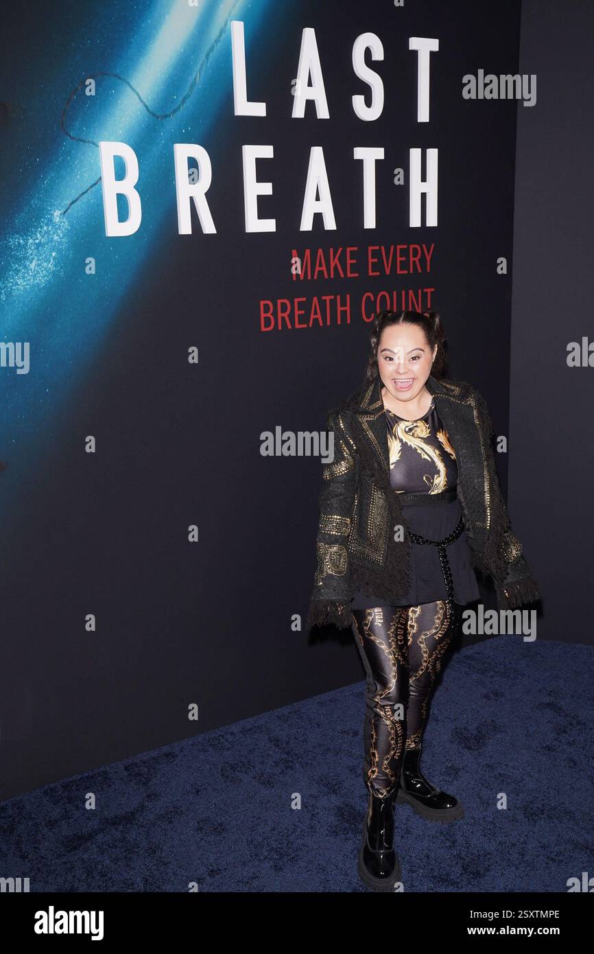 Ny. 25th Feb, 2025. Madison Tevlin at arrivals for LAST BREATH Premiere ...