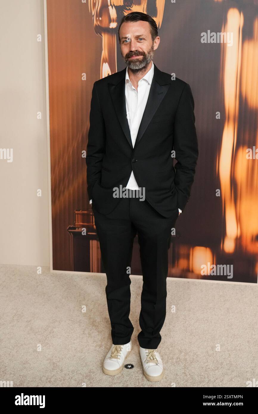 Jarin Blaschke arrives at the Oscars Nominees Dinner on Tuesday, Feb ...