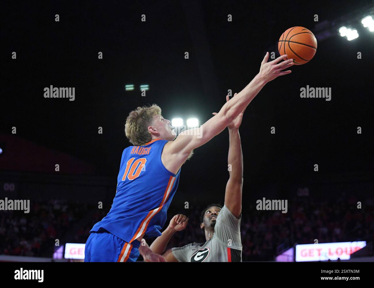 ATHENS, GA - FEBRUARY 25: Florida Gators forward Thomas Haugh (10) lays ...