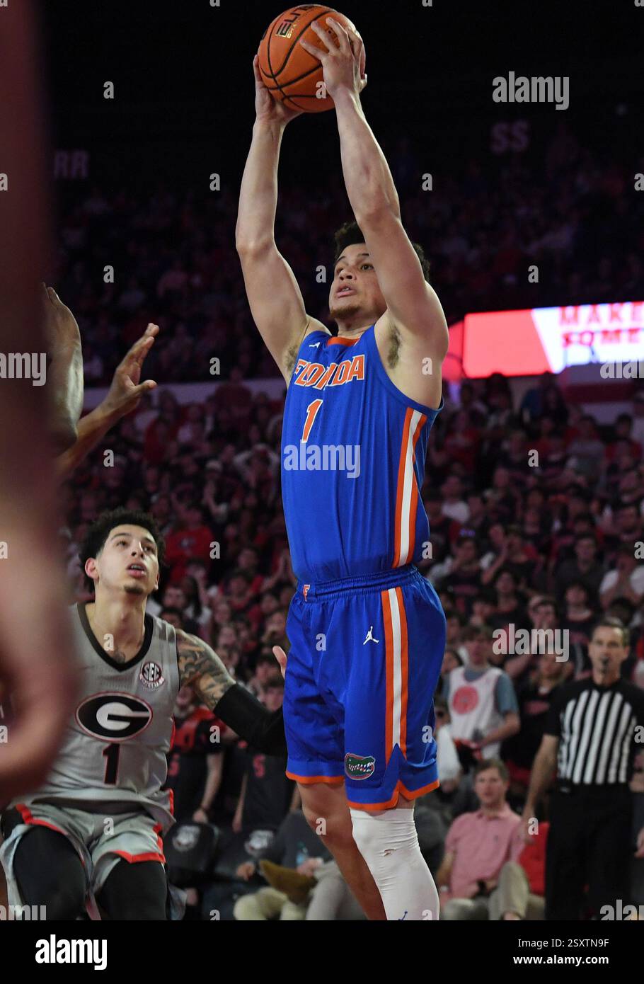ATHENS, GA - FEBRUARY 25: Florida Gators guard Walter Clayton Jr. (1 ...