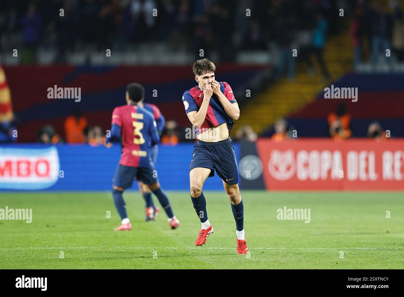 Barcelona, Spain. 25th Feb, 2025. Pau Cubarsi (Barcelona) Football ...