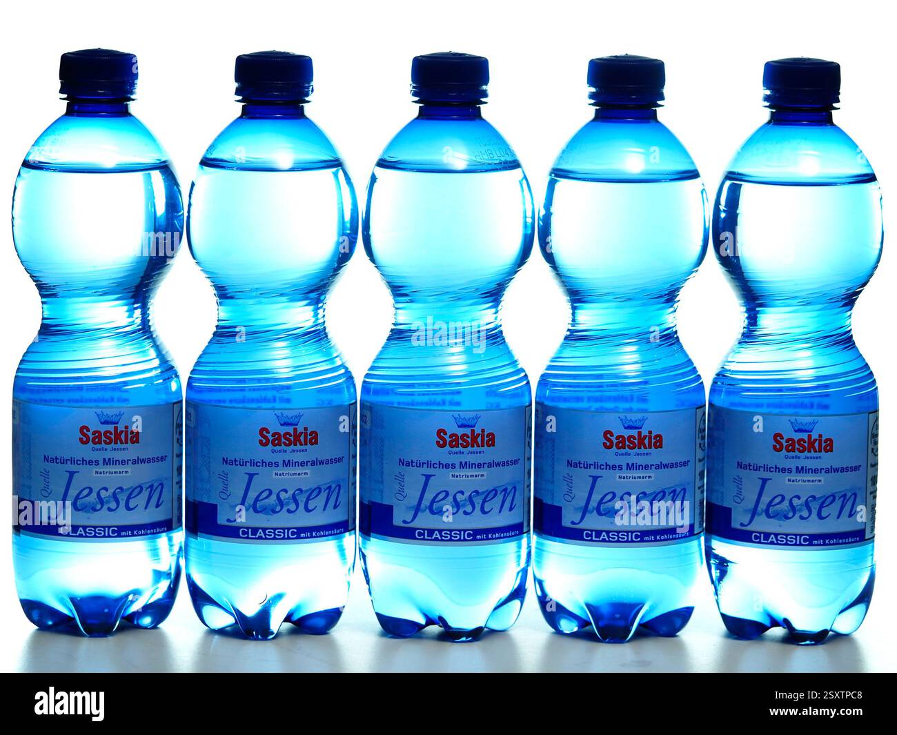 In this photo illustration, the bottles of sparkling mineral water ...