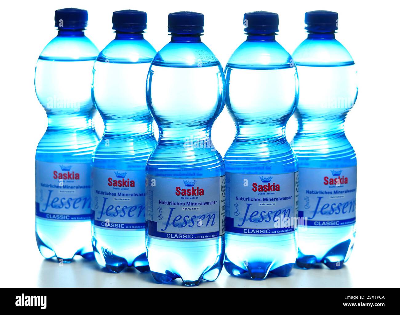 In this photo illustration, the bottles of sparkling mineral water ...