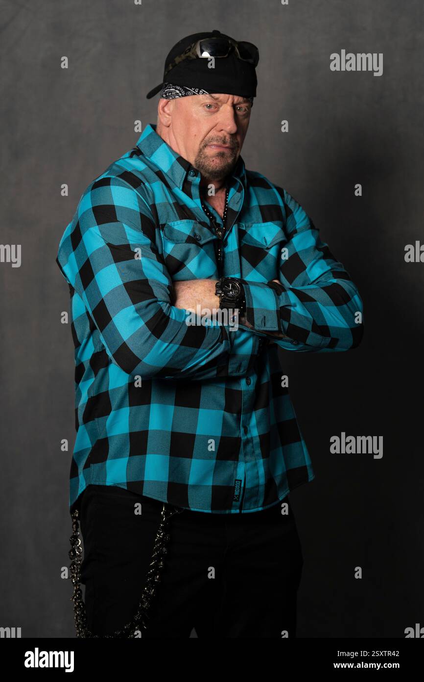 The Undertaker poses for a portrait on Feb. 14, 2025, in New York. (AP ...