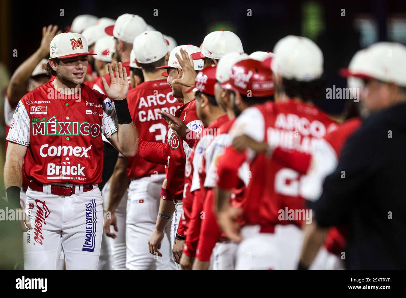 MEXICALI, MEXICO - FEBRUARY 7: Mateo Gil of the Charros de Jalisco of ...