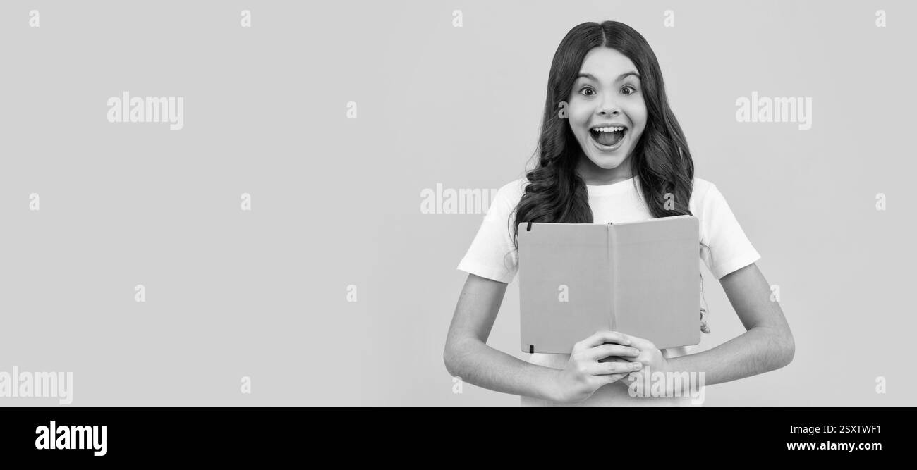 inspired kid. student prepare for exam. schoolgirl do homework ...