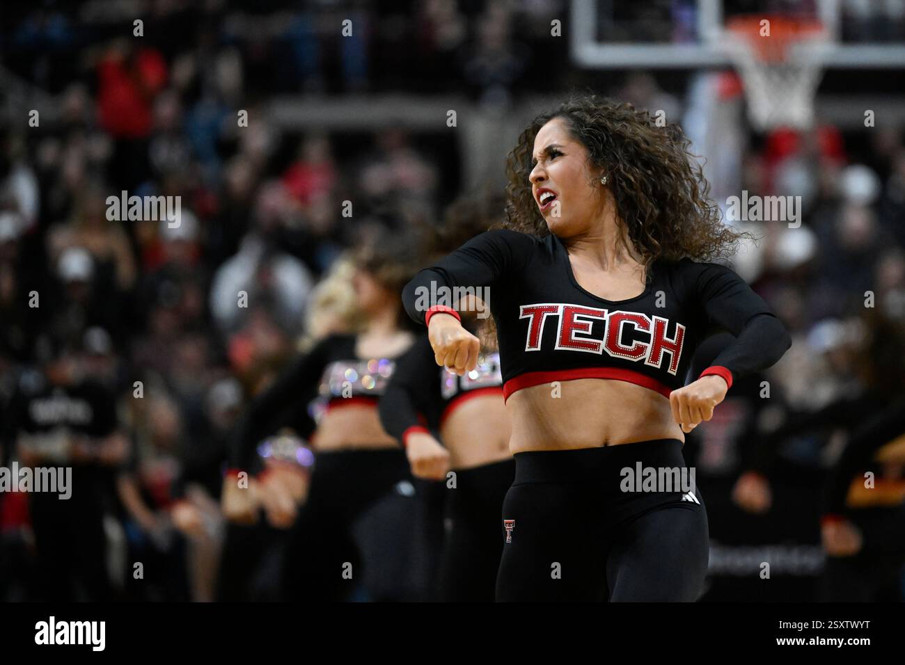 The Texas Tech Pom Squad performs during the second half of an NCAA ...