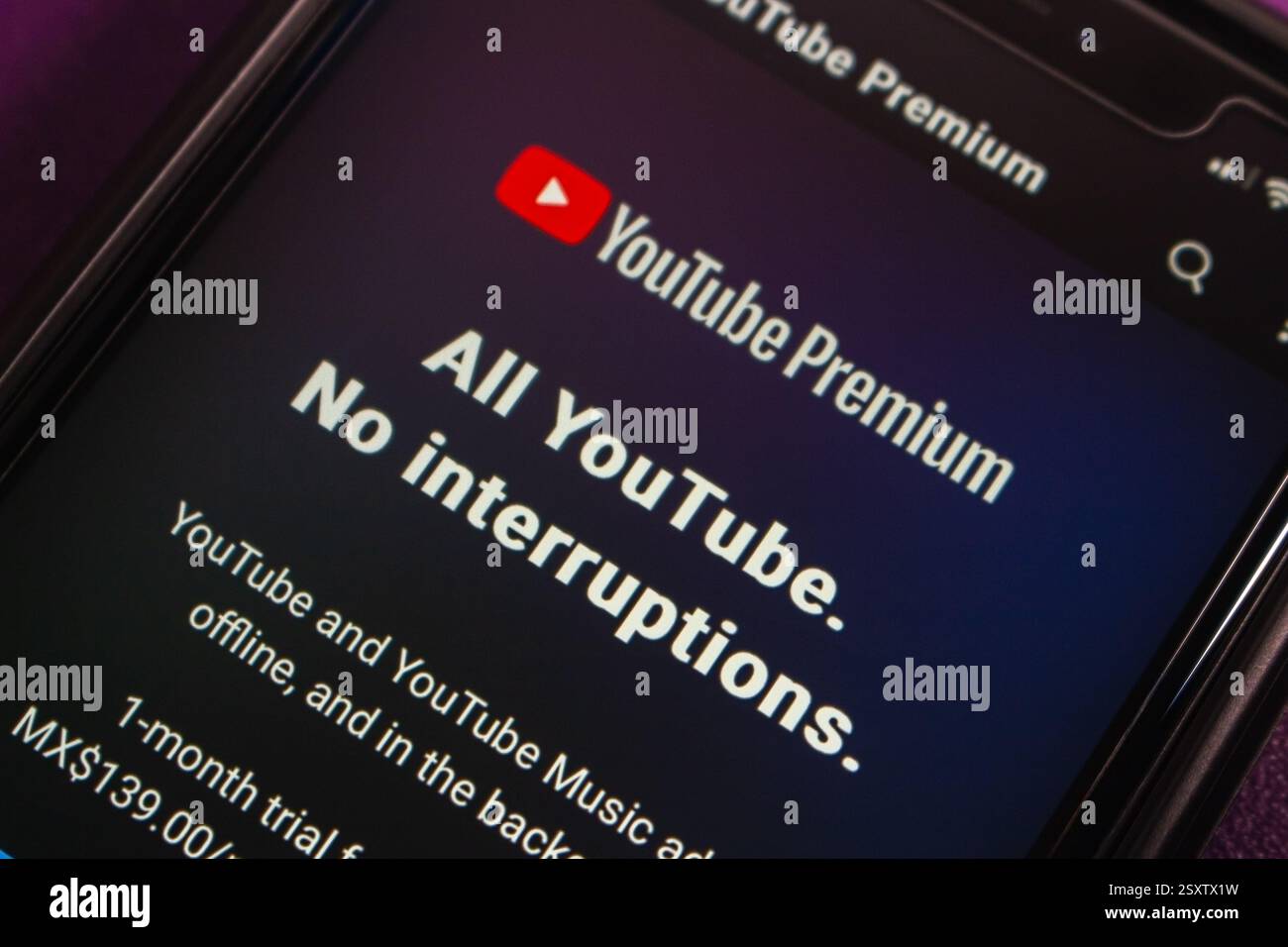 YouTube Premium promotion page. YouTube Premium is a paid subscription that features ad-free ...