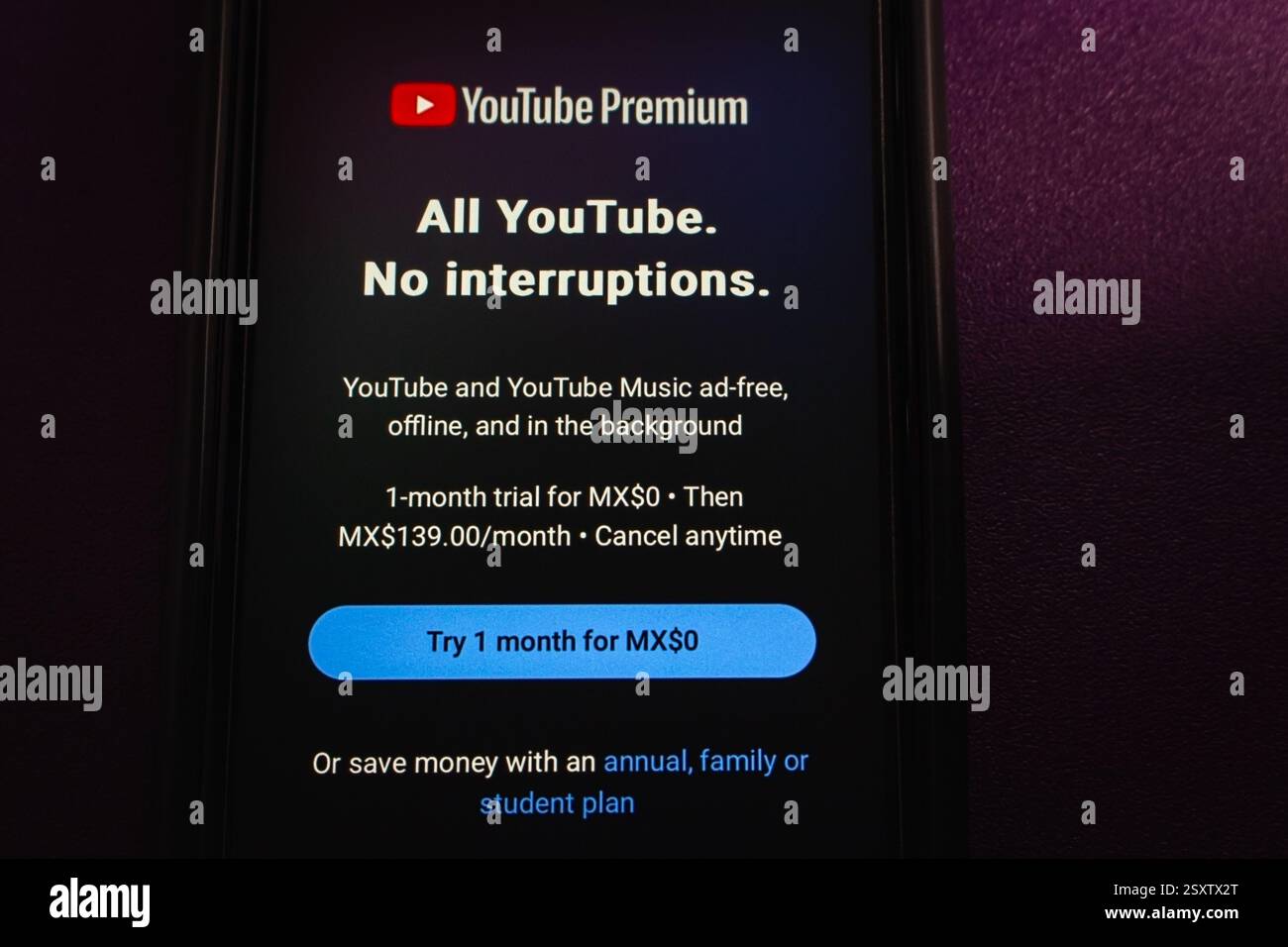 Youtube premium lite hi-res stock photography and images - Alamy