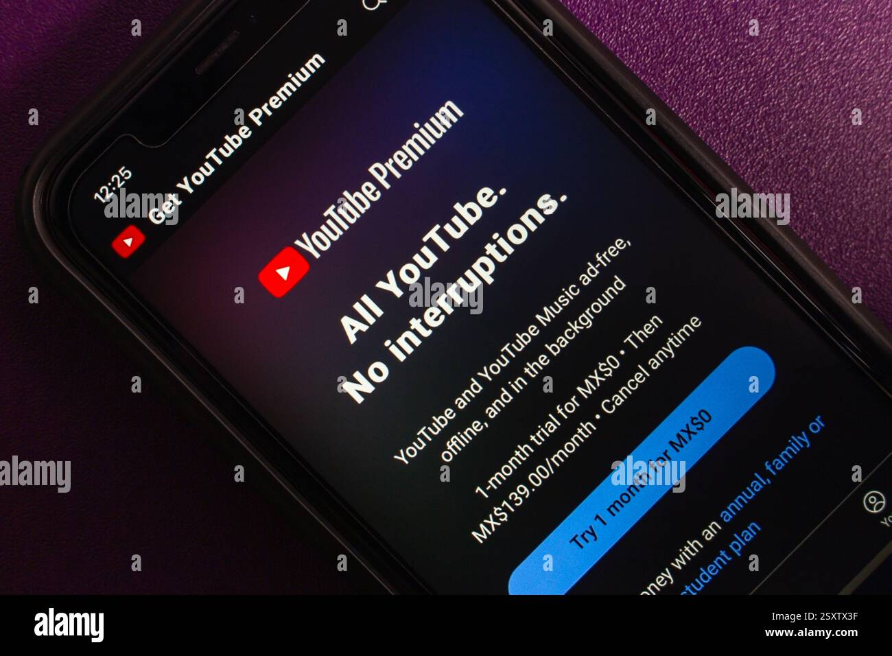YouTube Premium promotion page. YouTube Premium is a paid subscription that features ad-free ...