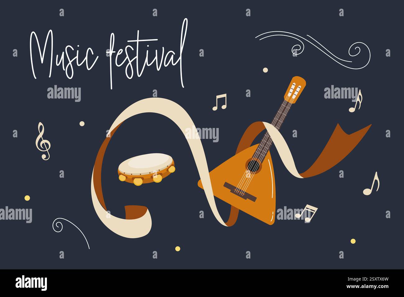 Celebrating creativity at a vibrant music festival with instruments and ...
