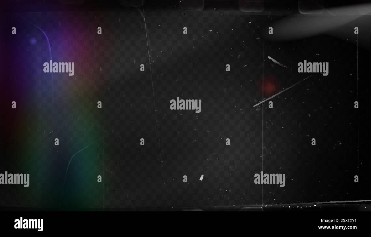 Old film texture with grain noise, scratches and dust particles on ...