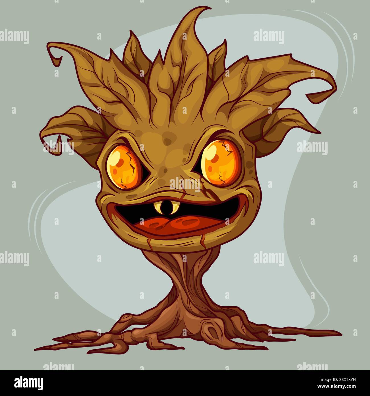 Gnarled tree roots Stock Vector Images - Alamy