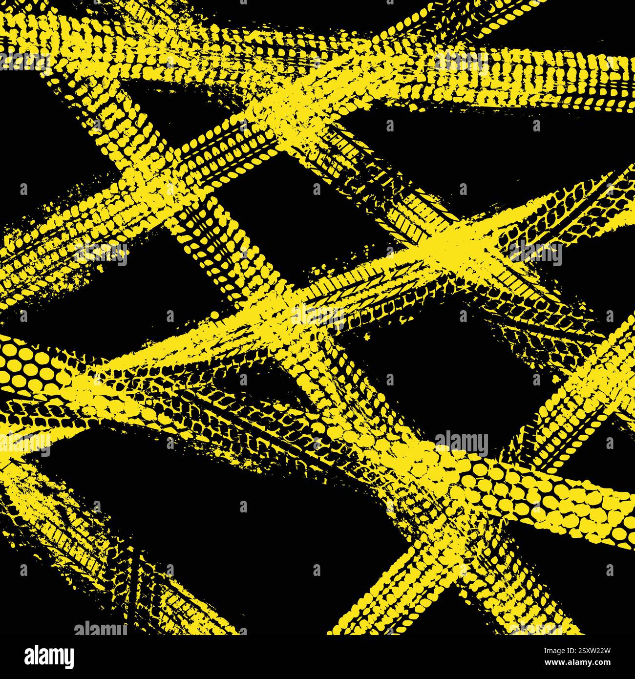 Tire tracks yellow design Stock Vector Image & Art - Alamy