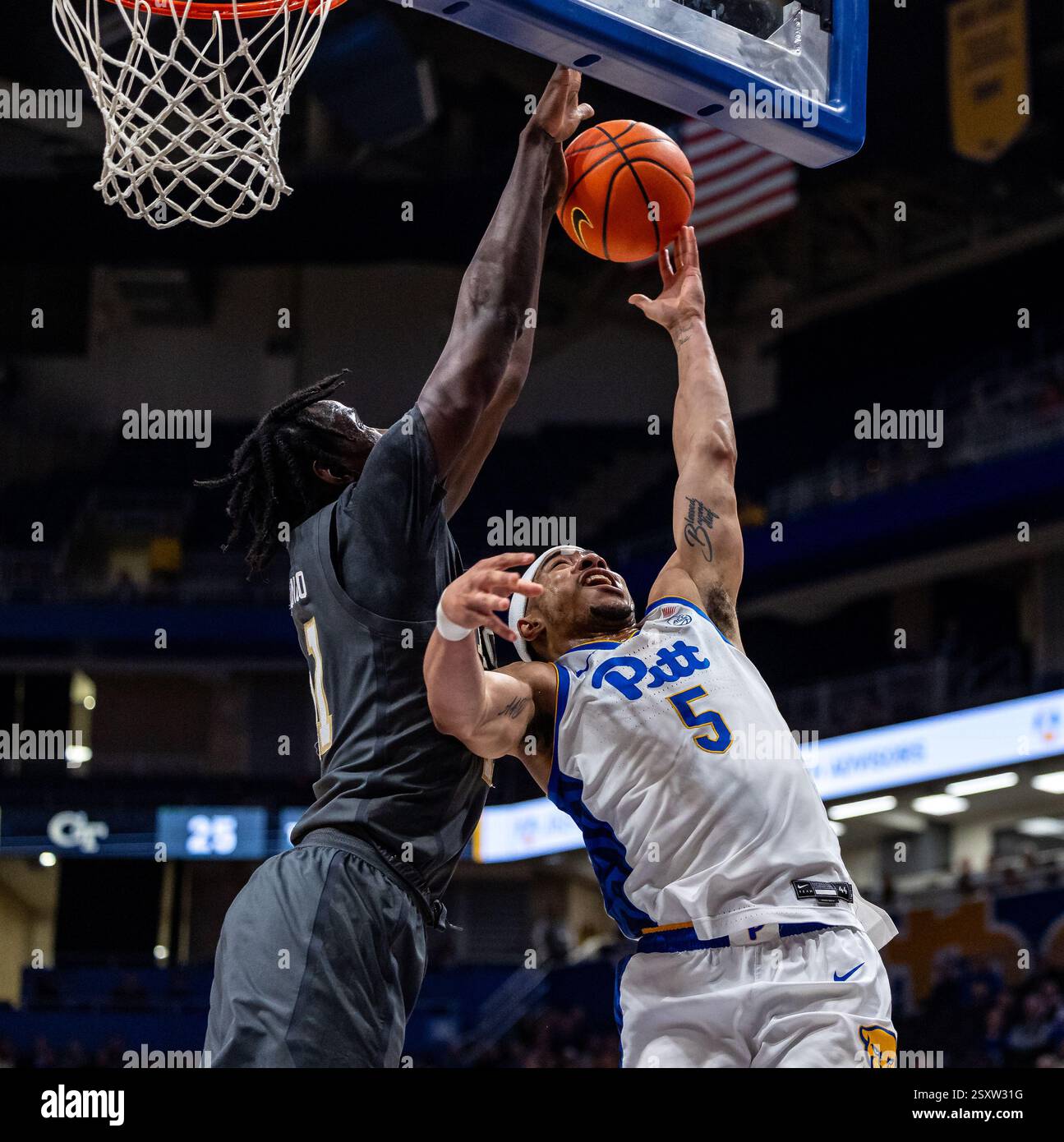 February 25, 2025: Georgia Tech Yellow Jackets forward Baye Ndongo (11 ...