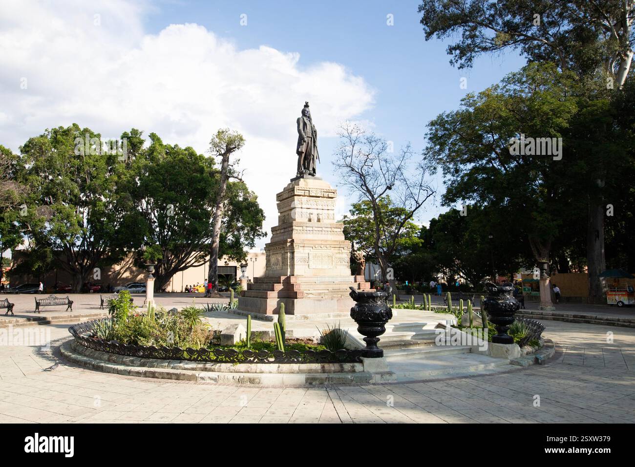 Oaxaca, Mexico; 1st January 2025: Juarez el LLano Park in the city of ...