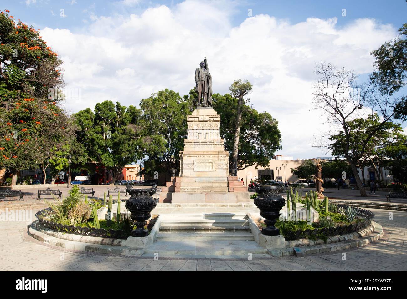 Oaxaca, Mexico; 1st January 2025: Juarez el LLano Park in the city of ...