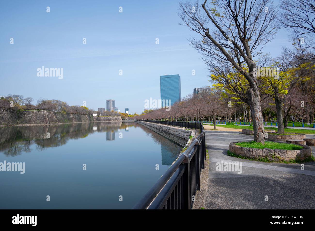 View of the Osaka Castle complex , a Japanese castle in Chūō-ku, Osaka ...