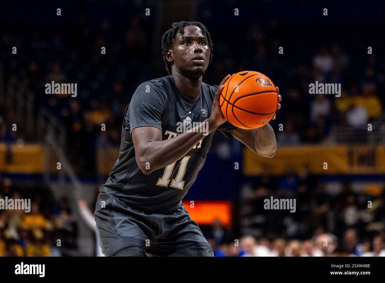 February 25, 2025: Georgia Tech Yellow Jackets forward Baye Ndongo (11 ...