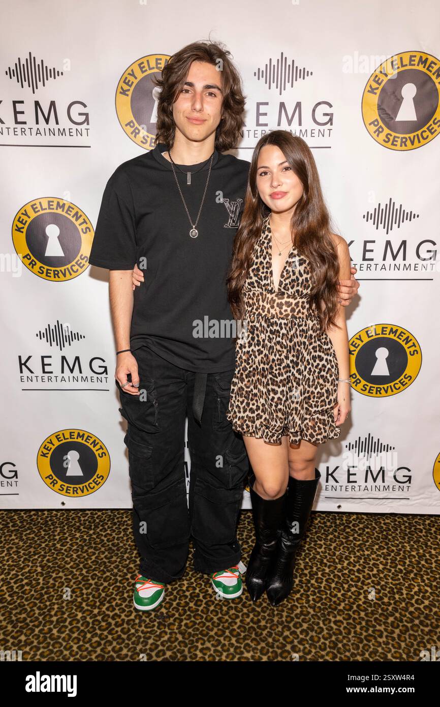 Los Angeles, USA. 25th Feb, 2025. Singer Dominique Ilie, Singer Reese ...