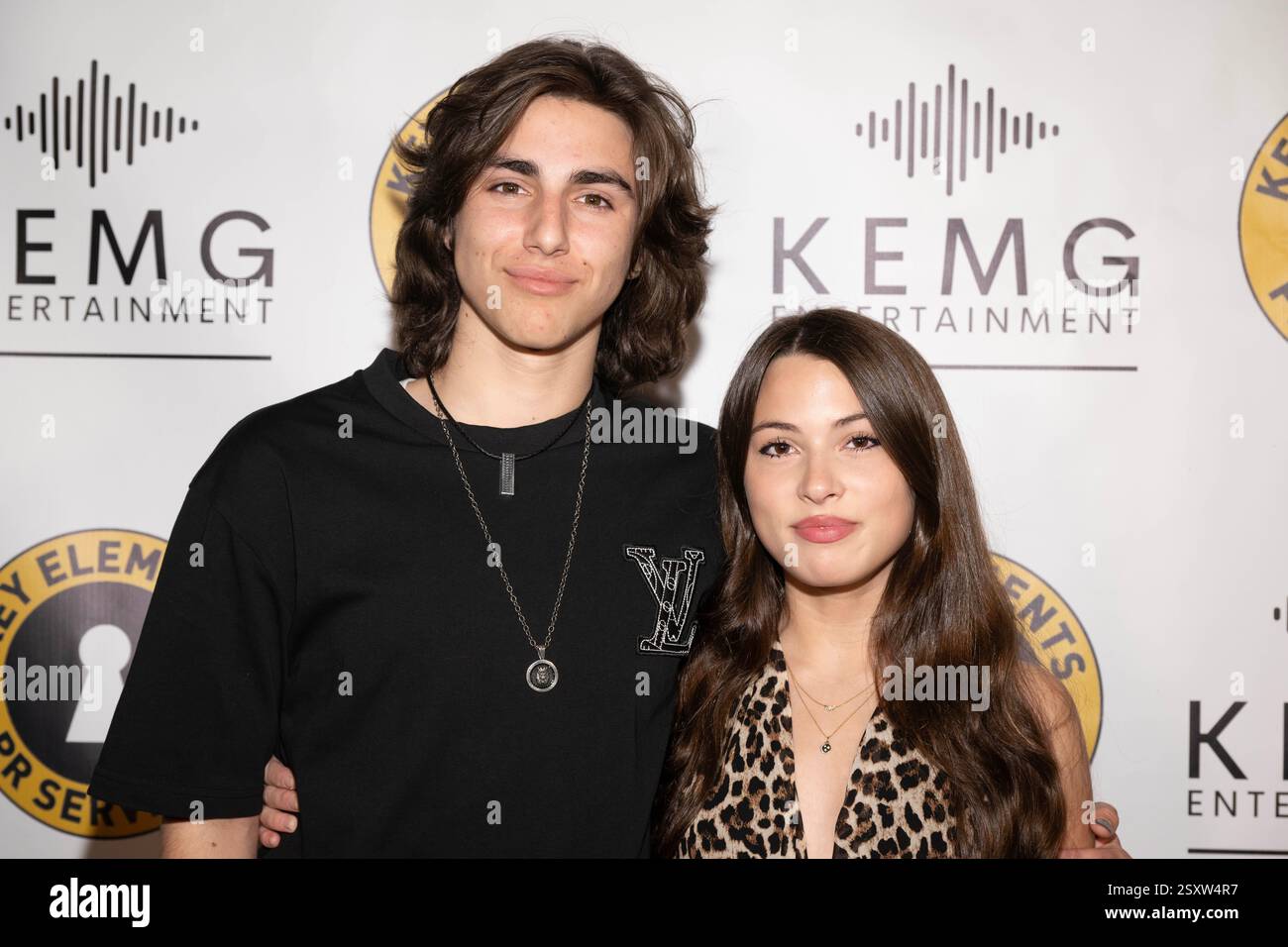 Los Angeles, USA. 25th Feb, 2025. Singer Dominique Ilie, Singer Reese ...