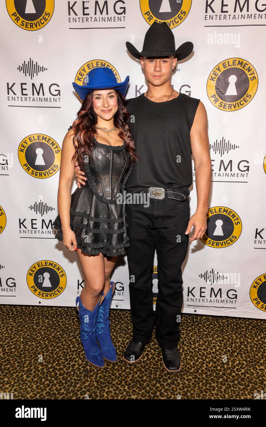 Los Angeles, USA. 25th Feb, 2025. Singer Izabellah Rae Diez, Singer Rex ...