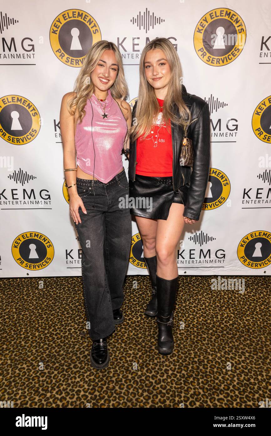 Los Angeles, USA. 25th Feb, 2025. Singer Jazzy Fauchere, Actress Hailey ...