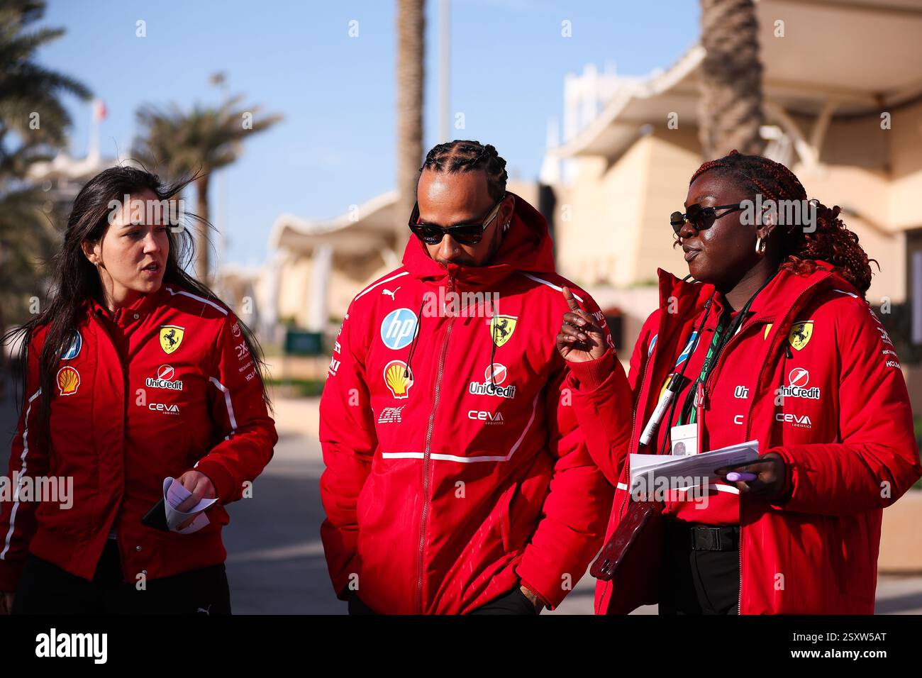 Sakhir, Bahrain, 26/02/2025, HAMILTON Lewis (gbr), Scuderia Ferrari SF ...