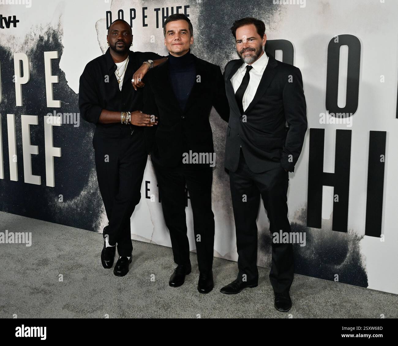 New York, USA. 25th Feb, 2025. (L-R) Brian Tyree Henry, Wagner Moura ...