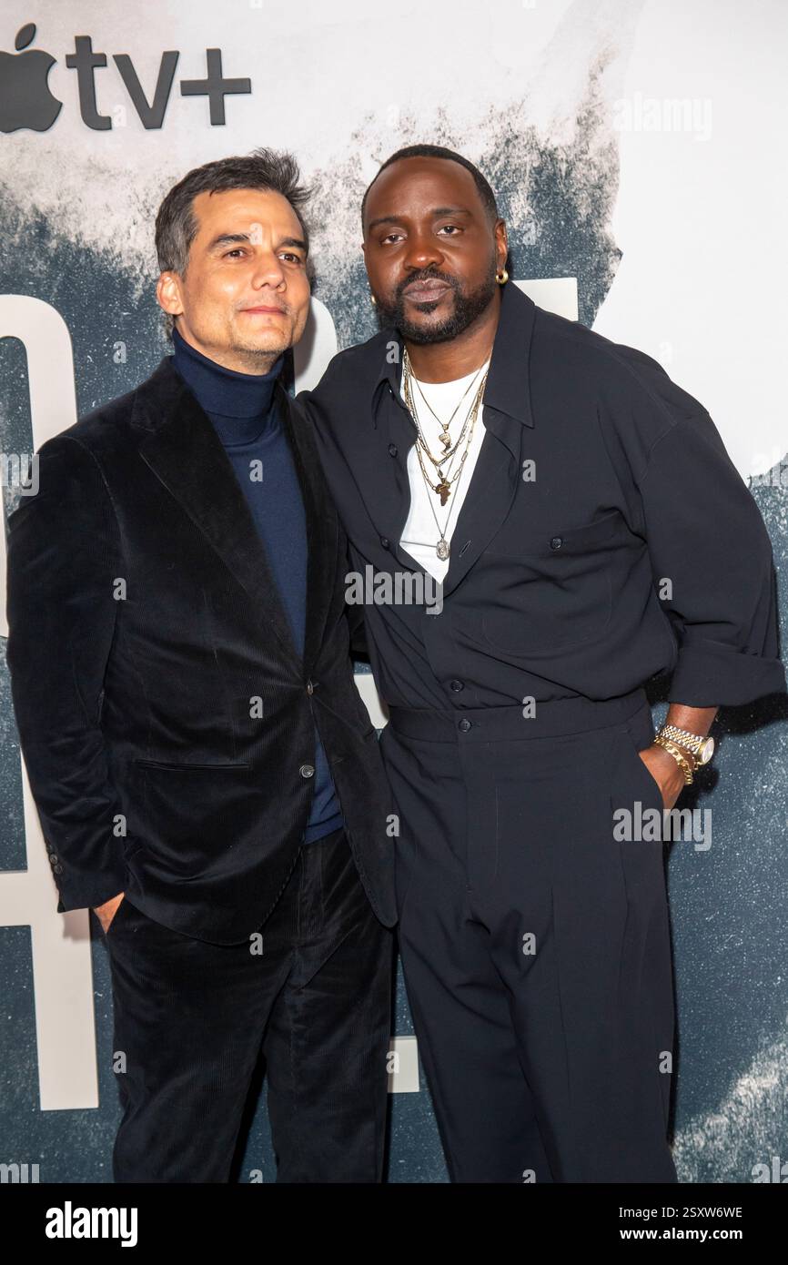 New York, United States. 25th Feb, 2025. (L-R) Wagner Moura and Brian ...