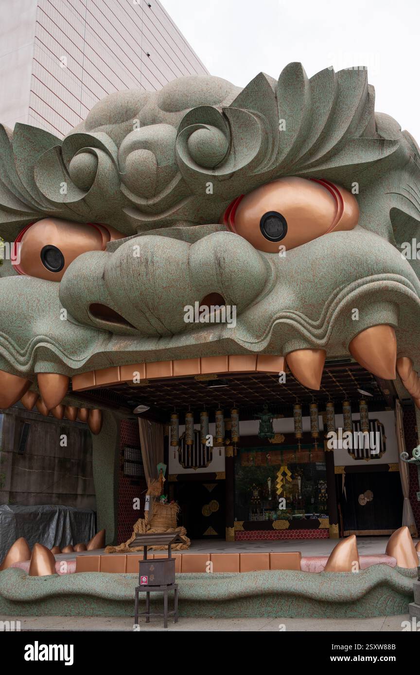 View of the Namba Yasaka Shrine, home to Namba’s guardian deity in the ...