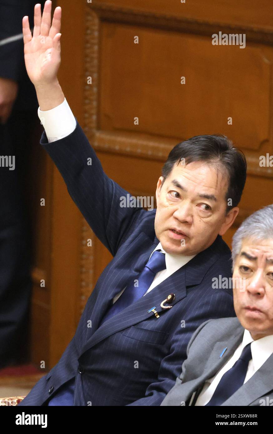 Tokyo, Japan. 26th Feb, 2025. Japanese Environment Minister Keiichiro ...