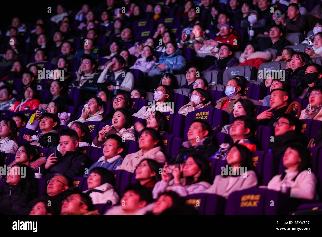 **CHINESE MAINLAND, HONG KONG, MACAU AND TAIWAN OUT** Audiences watch ...