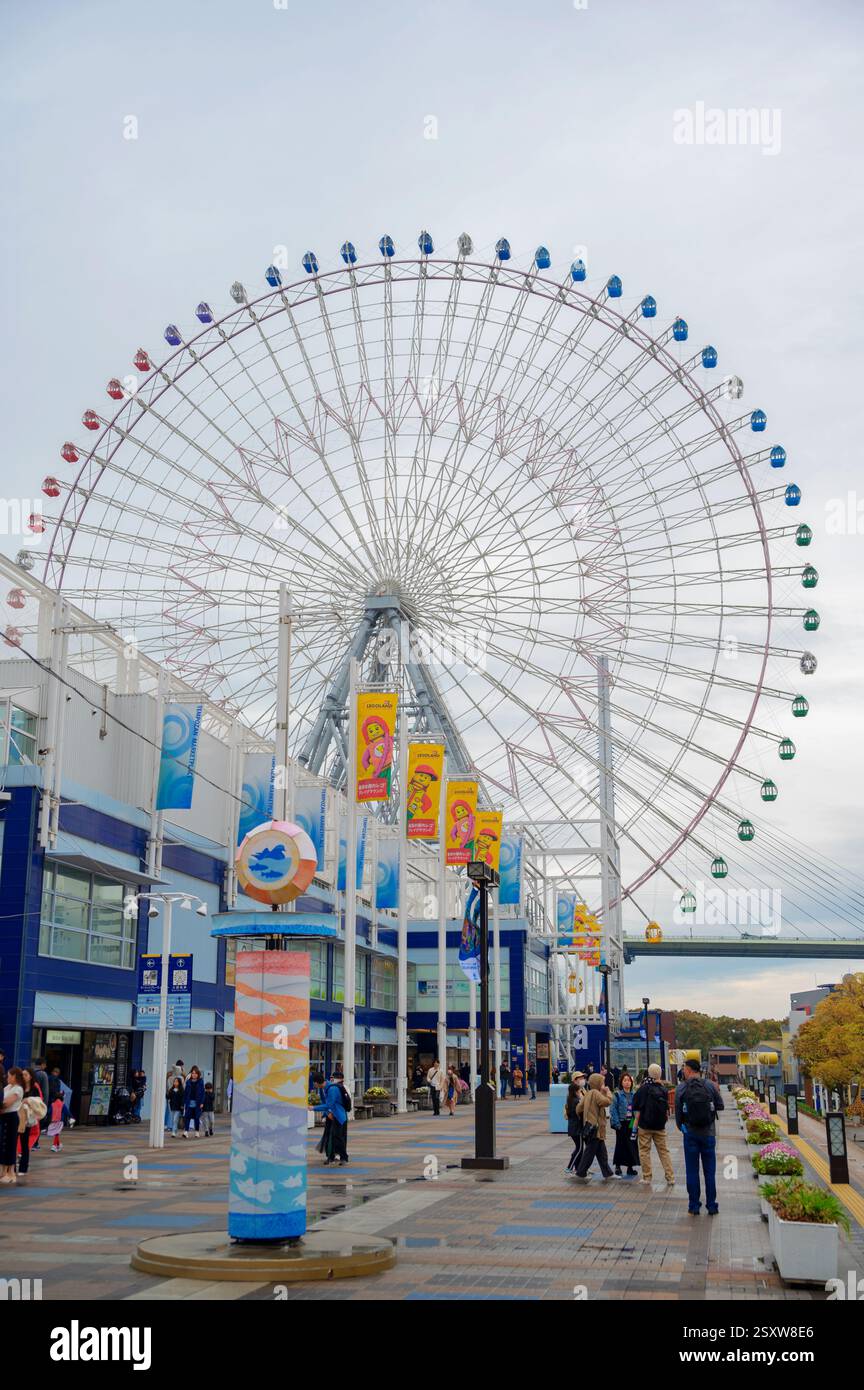 The Tempozan Ferris Wheel is a 112-meter-tall Ferris wheel located in Osaka, Japan, at Tempozan ...