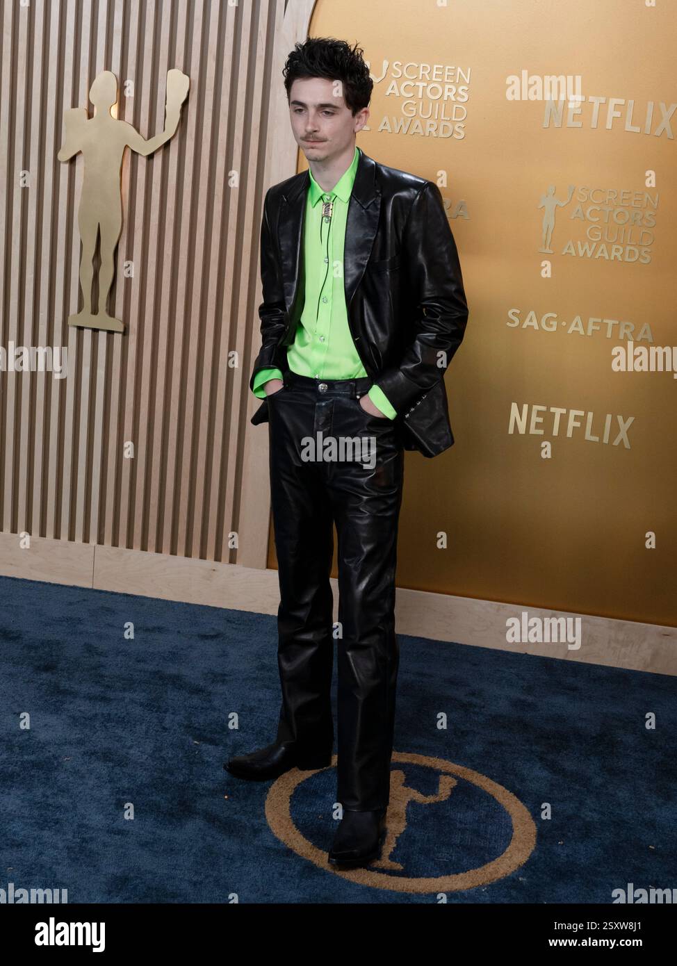 Los Angeles, California, USA. 23rd Feb, 2025. Timothee Chalamet. 31st Annual Screen Actors Guild ...
