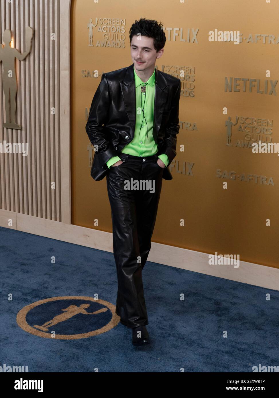 Los Angeles, California, USA. 23rd Feb, 2025. Timothee Chalamet. 31st Annual Screen Actors Guild ...