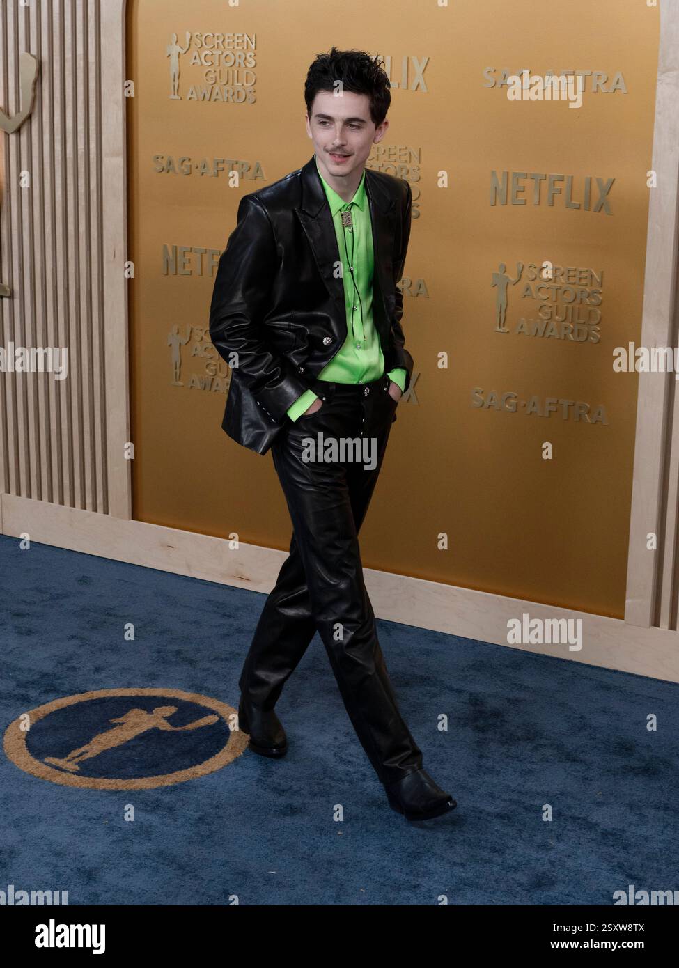 Los Angeles, California, USA. 23rd Feb, 2025. Timothee Chalamet. 31st Annual Screen Actors Guild ...