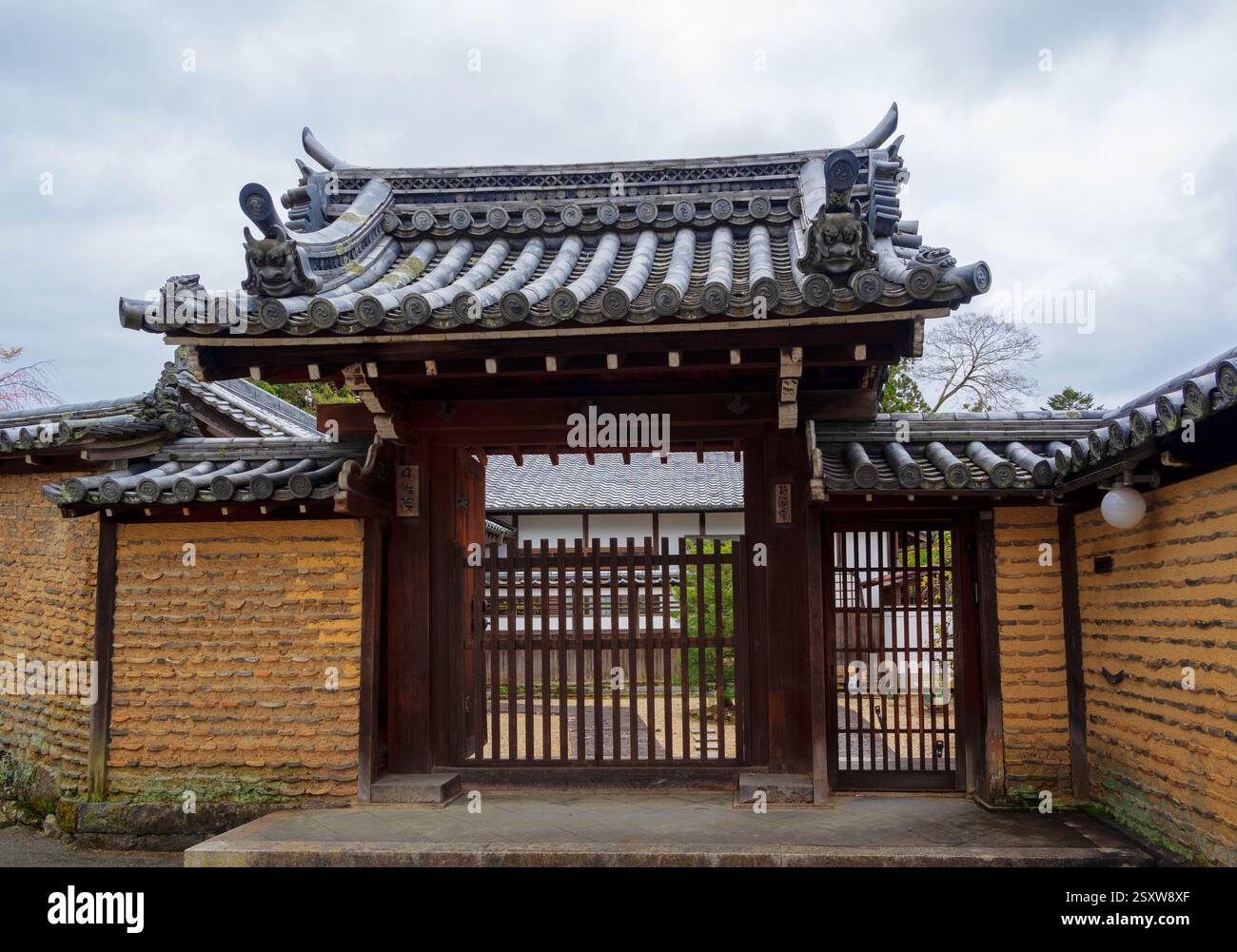 View of the temple complex of Nara, Japan Stock Photo - Alamy