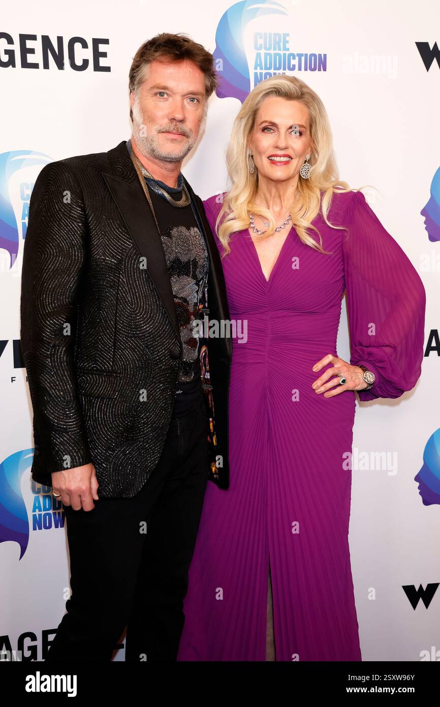 Rufus Wainwright and Nancy Davis attend the Cure Addiction Now's ...