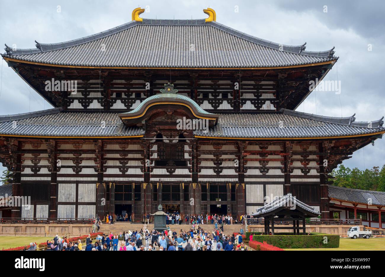 The Todaiji Temple in Nara is a UNESCO World Heritage Site and one of ...