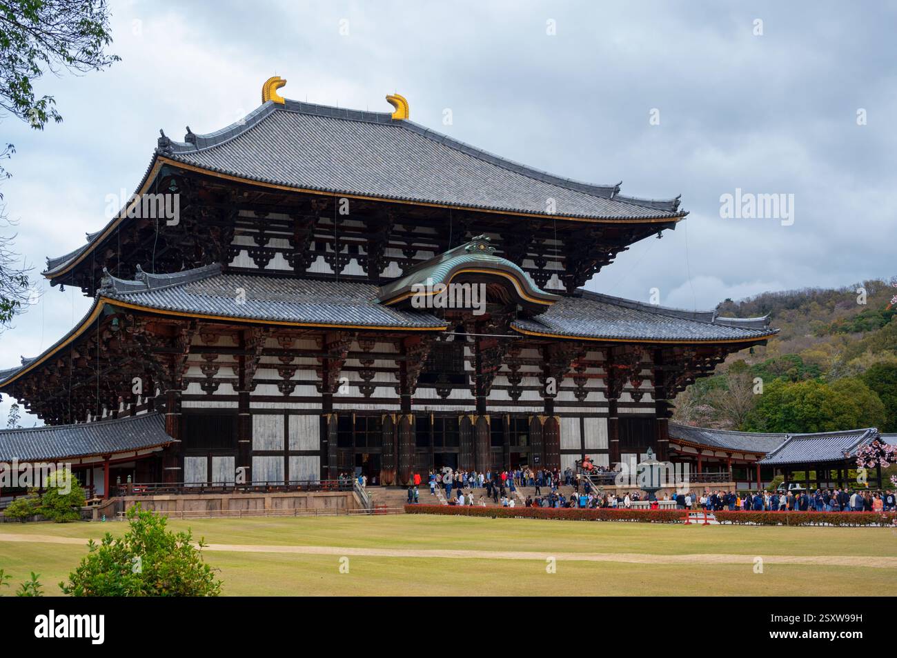 The Todaiji Temple in Nara is a UNESCO World Heritage Site and one of ...