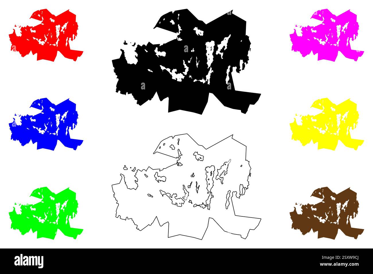 Lahti city (Republic of Finland, Region of Päijänne Tavastia) map ...