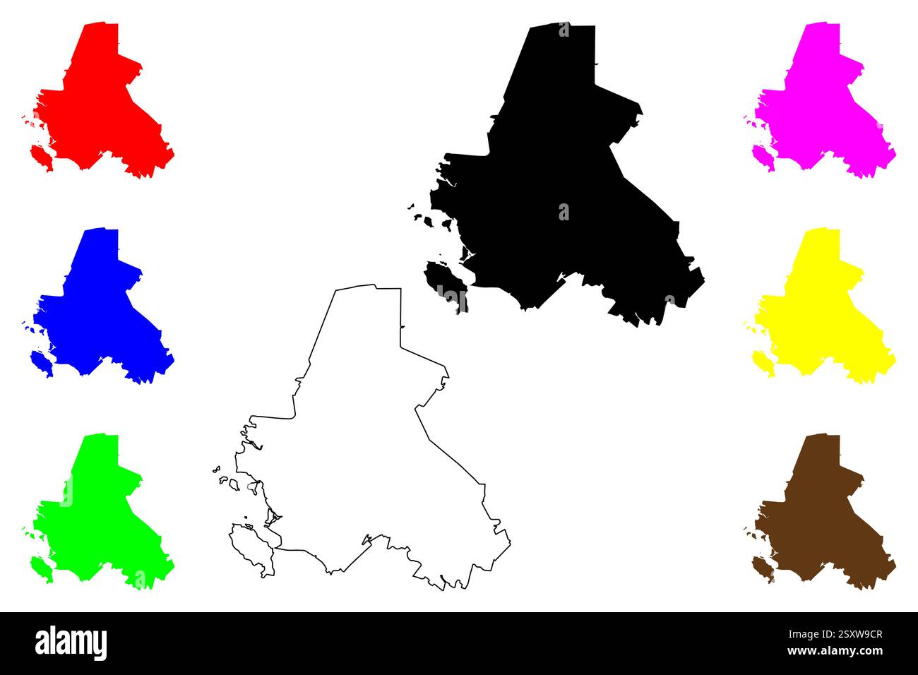Oulu city (Republic of Finland, Region of North Ostrobothnia) map ...