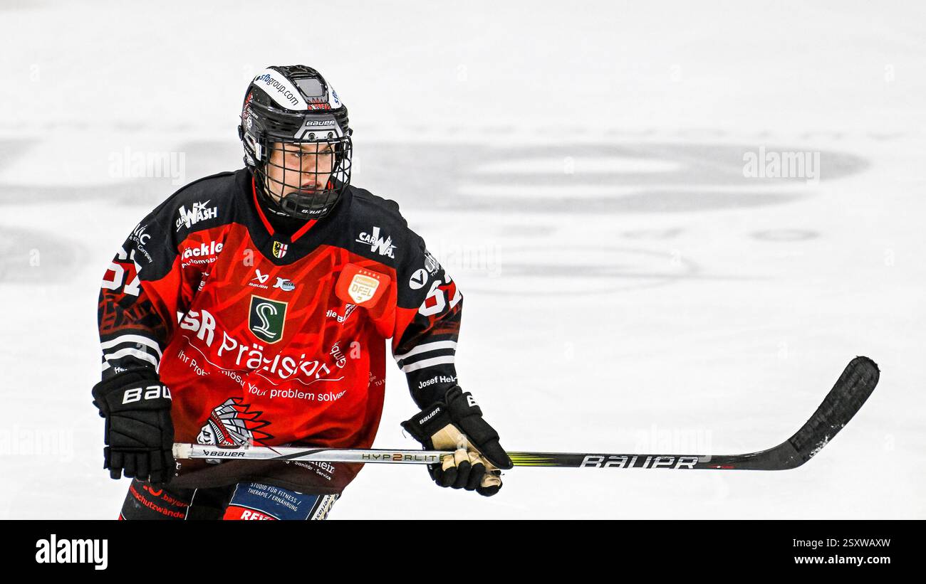 Memmingen, Deutschland. 23rd Feb, 2025. 23.02.2025, Alpha Cooling-Arena ...